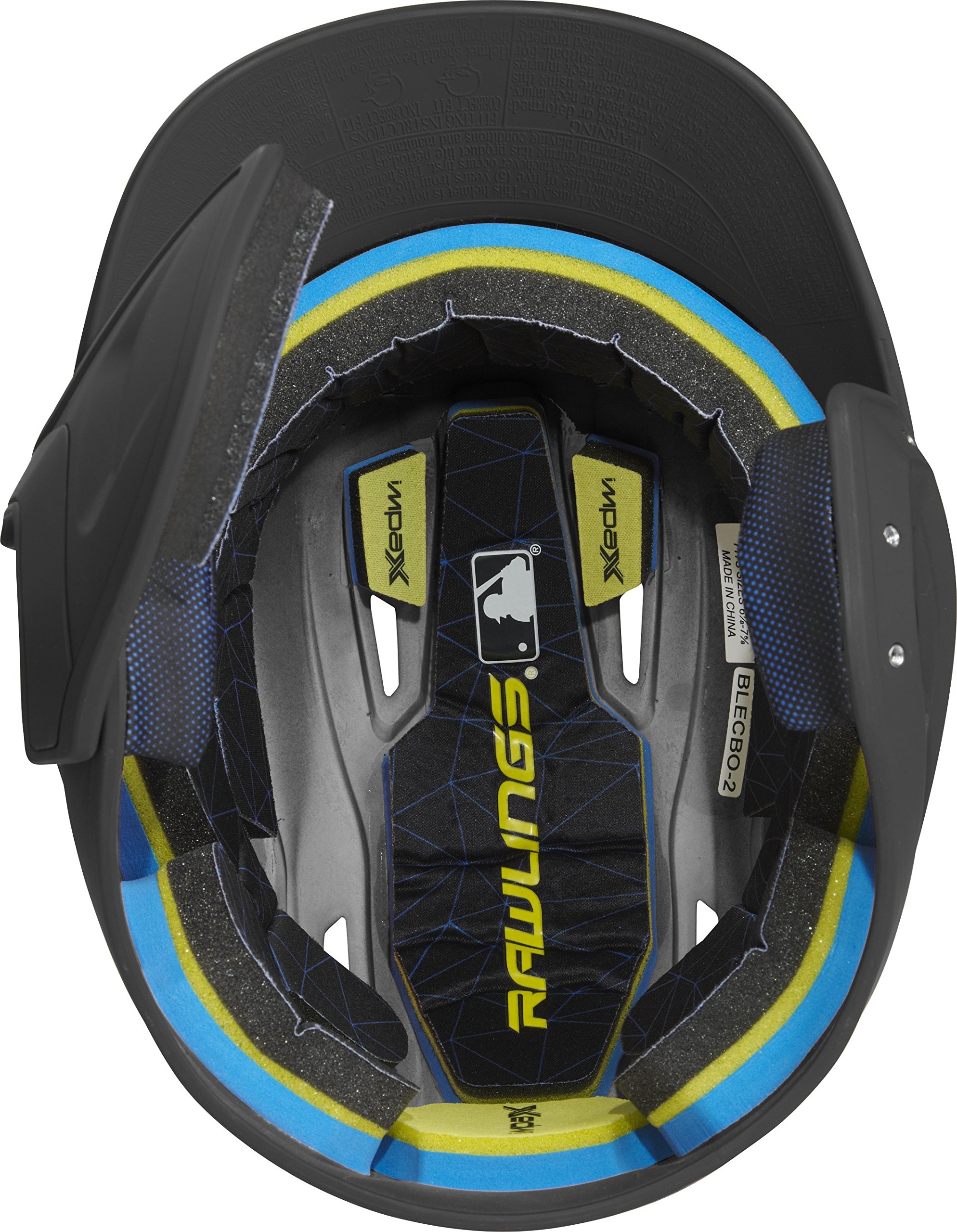 Rawlings MACHEXTR-B7-JR 2019 Mach Baseball Batting Helmet, Matte Black