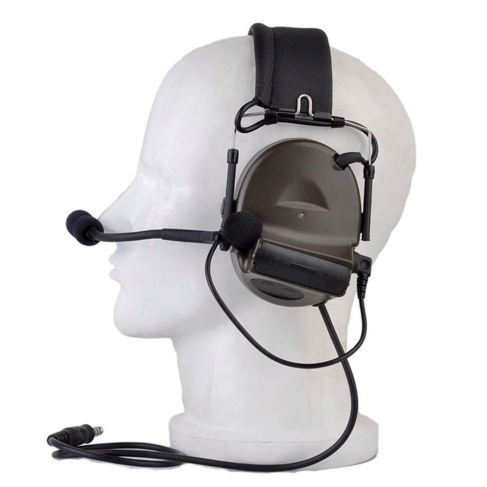 Newest Z Tactical Comtac II Tactical Headset Noise Reduction Electronic Sound Pickup Safety Ear Muffs with Microphon