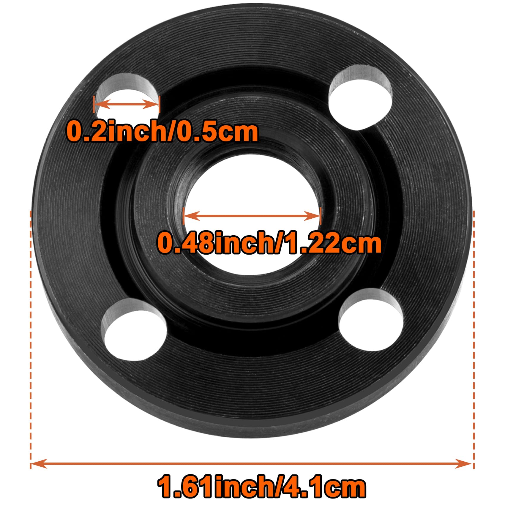 OIIKI 3 Pack Angle Grinder Outer Lock Flange Nut, 5/8"-11 Fits All 4-1/2"
