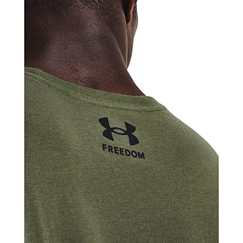 Under Armour Men's Freedom Chest Graphic Short Sleeve T-Shirt, (390) Marine OD Green / / Black, 3X-Large