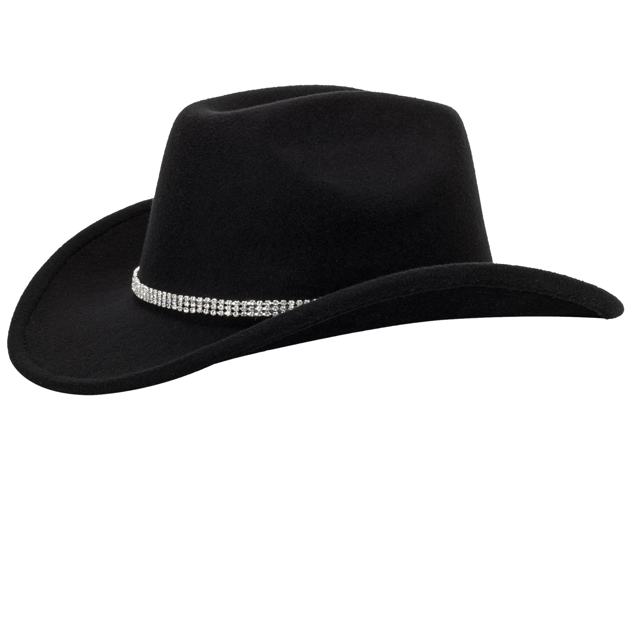 UTOWO Vintage Western Cowboy Hat for Men Outback Cowgirl Hat Rode Felt Fedora Gus Hat Women M/L
