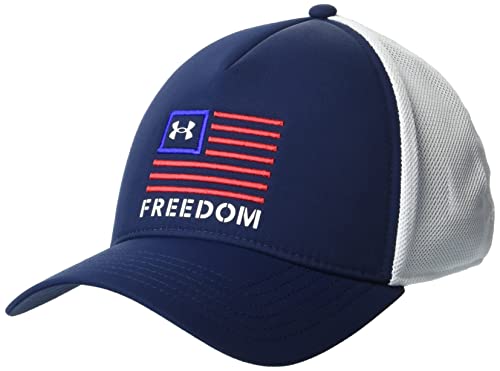 Under Armour Men's Freedom Trucker Hat , (409) Academy / White / White, One Size Fits All