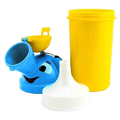 Portable Baby Child Potty Urinal Reusable Pee Training Cup Emergency Toilet for Camping Car Travel for Boys & Girls (Yellow)