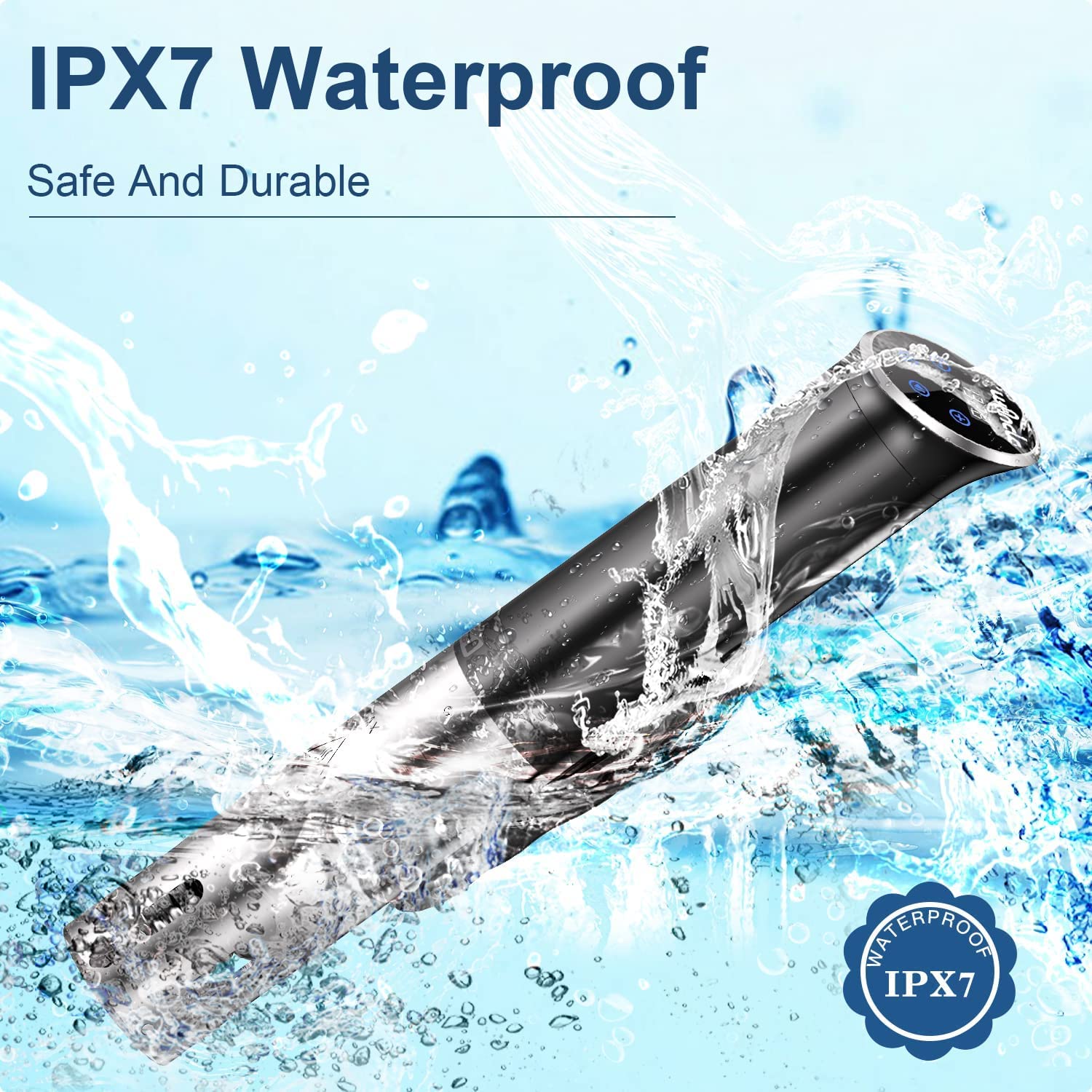 Sous Vide,Wancle Sous Vide 1100W Hight Power IPX7 Waterproof Precision Cooker Immersion Circulator, Small Size, Easy to Store (Sous Vide+Cookbook)