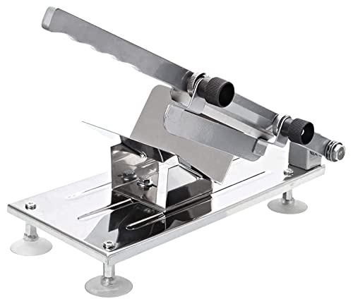 VETAKING Manual Frozen Meat Slicer Food Slicer Kitchen Meat Slicer Bread Cheese Fruit & Vegetable Stainless Beef Cutter Cutter Machine for Home Cooking of Hot Pot Shabu Shabu Korean BBQ