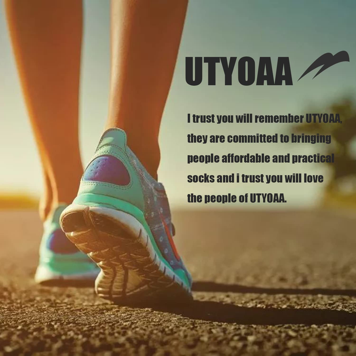 UTYOAA Womens No Show Ankle Socks Low Cut Socks Running Athletic Cushioned 6-Pairs