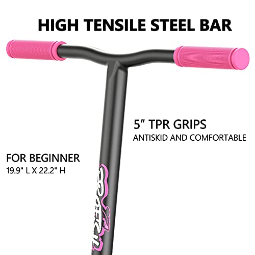 SANVIEW Pro Stunt Scooters Freestyle for Kids Boys Girls Teens Rose