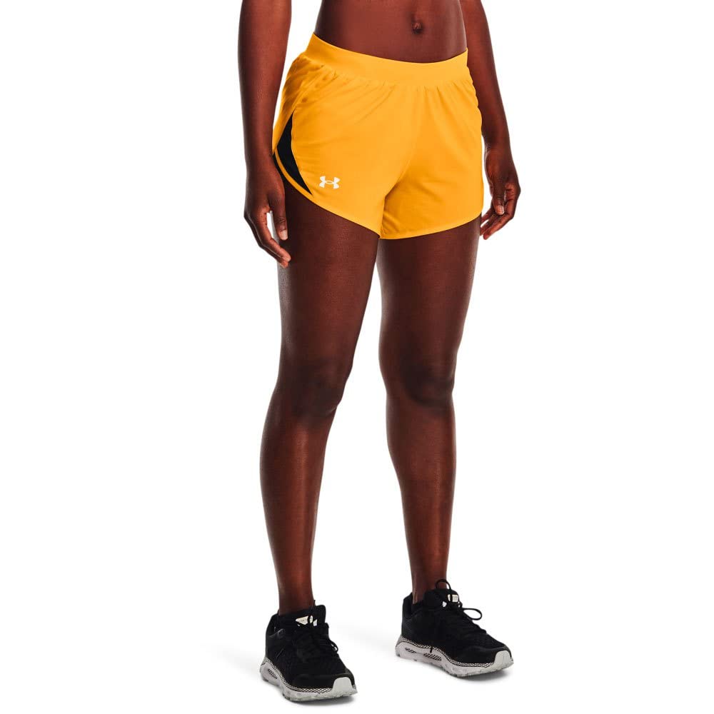 Under Armour Women's Fly by 2.0 Running Shorts, (782) Rise / / Black, Large