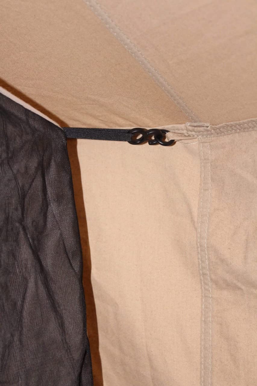 WHITEDUCK Inner Tents for Canvas Bell Tent, Half 1/2 & Quarter ¼ Inner Tents, Tent Accessories, Inner Rooms, Separate Compartment (3M, 4M, 5M, 6M) (Quarter Inner 4M, Avalon Tent)