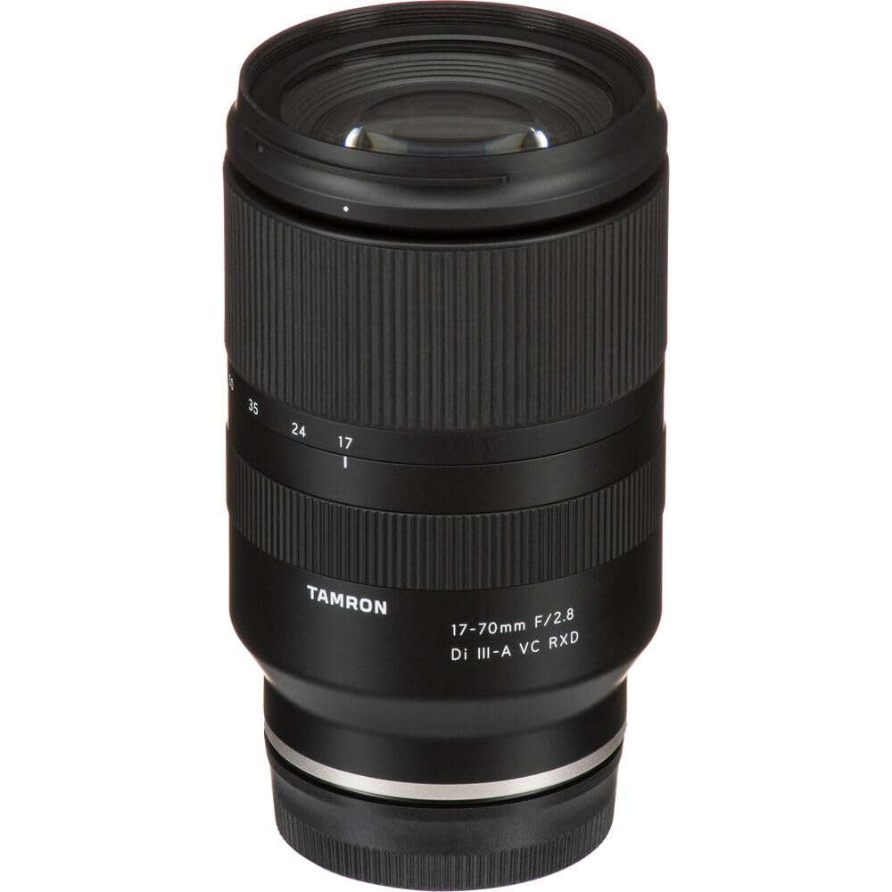 Tamron 17-70mm f/2.8 Di III-A VC RXD Lens for Sony E Bundled with 67mm UV Filter + Lens Pouch + 5-Piece Camera Cleaning Kit + Cleaning Lens Pen + Lens Cap Keeper + Microfiber Cleaning Cloth (7 Items)