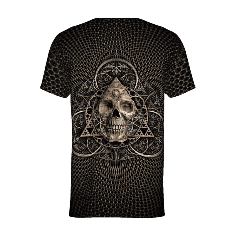 Sykadelic Dreams Trippy T-Shirt | Psychedelic Shirt for Men | 3D Shirts | Blacklight Reactive Rave T-Shirt | Graphic Tees
