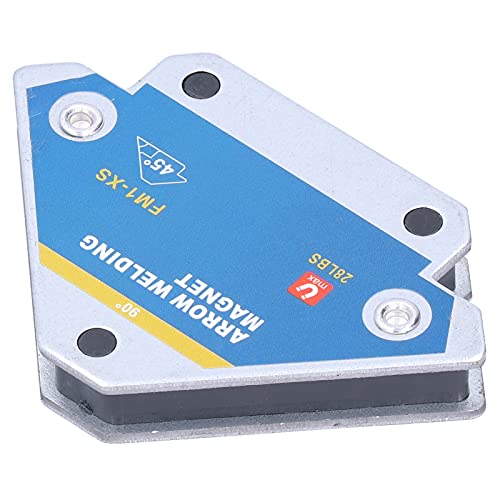 Welding Magnetic Holder, 4Pcs 28lbs Welder Magnet, 90 Degrees Angle Magnet Arc Welding Electrode Holders, Welding Magnets and Clamps Metal Mig Tools for Soldering Welding