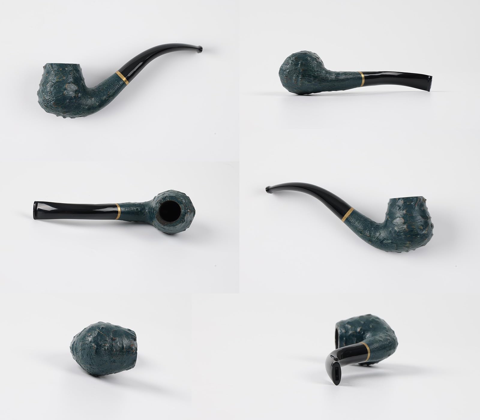 Obetis Tobacco Pipe, Grainy Design Pipe for Tobacco with Guide Book, Perfect Tobacco Pipes & Accessories Beginner Pipe Kit Support Wide Tobacco Combinations