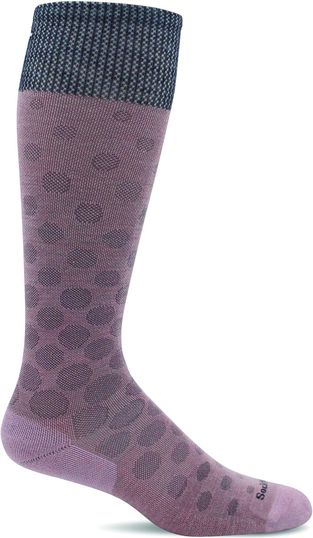 Sockwell Women's Spot On Moderate Graduated Compression Sock, Rose - M/L