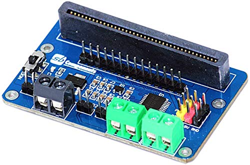 sb components Motor Driver Board for The BBC Micro:bit, 2 Channel DC Motors and 3 Channel Servos Motors Motor Driver for Micro:bit, BBC microbit Motor Driver Board