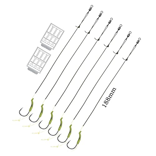 WRLRUILIAN Fishing Accessories 1 PCS Squid Fishing Rig Hook and Coating Line Ready to Make A Drill Rod Hook Fishing Tools (Size : 2)
