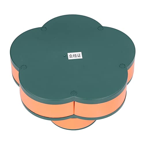 Snack Serving Tray, Snack Serving Plates Rotating Operation Home Deluxe Light for French Fries Double Layer