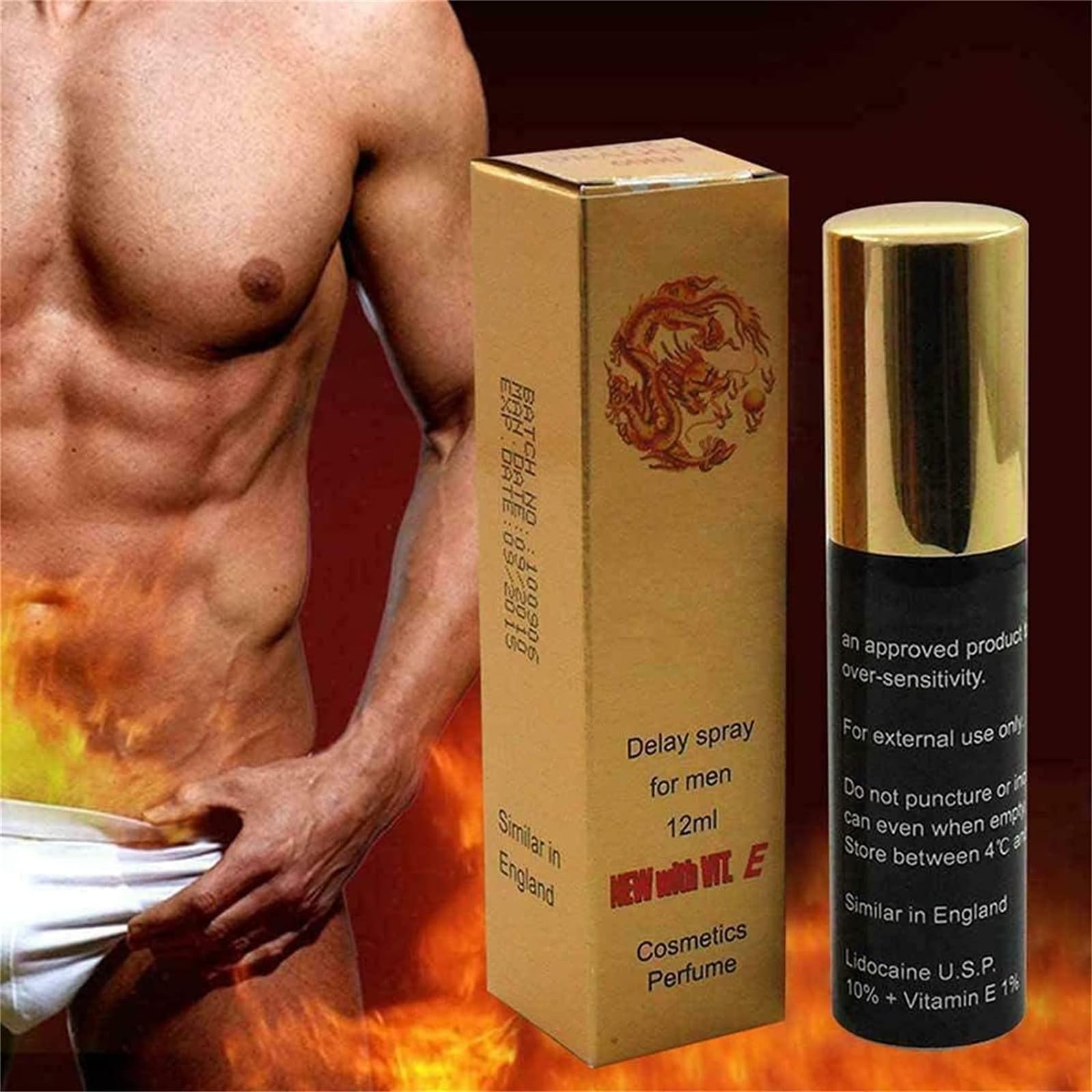 Plimida 2PCS Super Dragon 6000 Delay Spray For Men With Extra Vitamin E,Premature Ejaculant Supplement Spray,Extra Strong Delay Spray,Make Your Parterner Satisfied & Happy Tonight