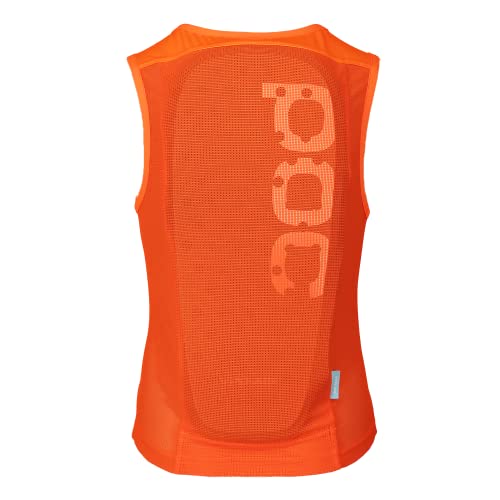 POC, POCito VPD Air Vest, Youth Mountain Biking Armor for Kids, Fluorescent Orange, Small