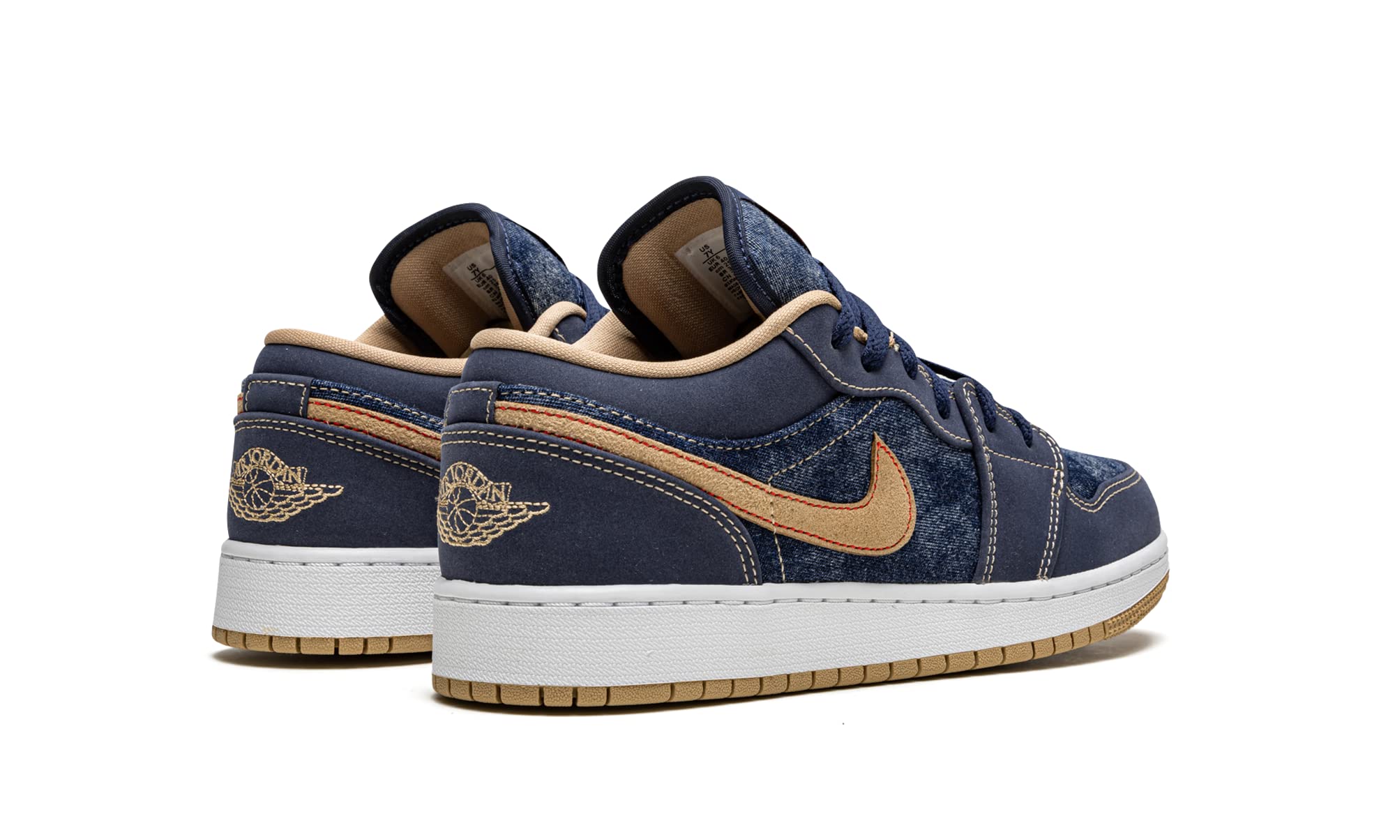 Nike Jordan Youth Air Jordan 1 Low SE DM4692 400 Denim - Size 4.5Y, Midnight Navy/Hemp