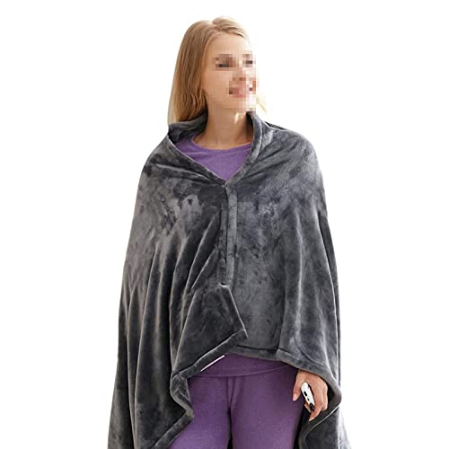 Sywlwxkq Electric Blanket Throw, Safe and Low Radiation,Heats Up Quickly Heating Blanket, The Whole Can Be Washed Electric Lap Blanket