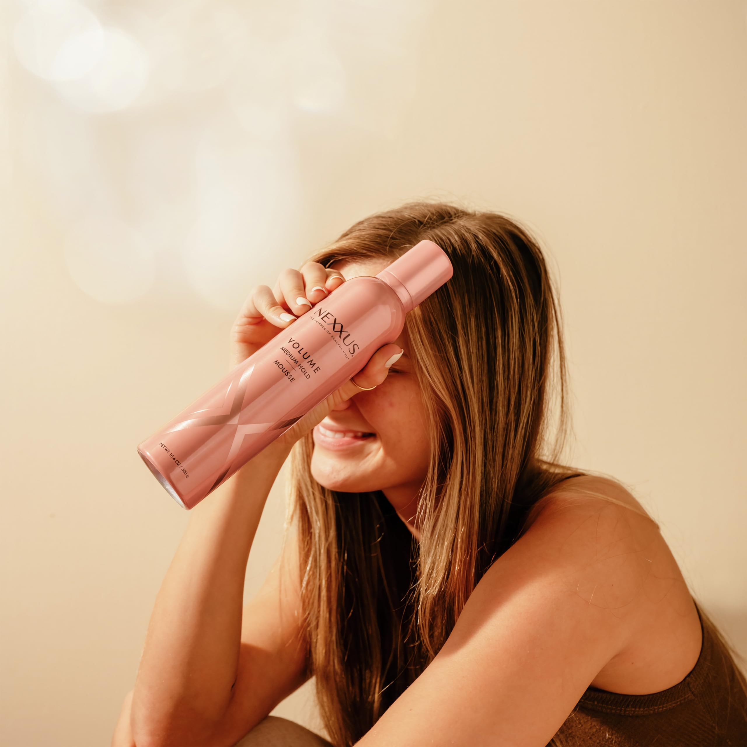 Nexxus Volumizing Foam Hair Mousse, Volume Volumizing Mousse, Hair Styling Mousse, Pink, 10.6 Ounce (Pack of 1)