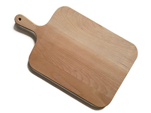 Wood Cutting Board With Handle,Large Wooden Chopping Board for Kitchen,Charcuterie Boards Meat Cheese Pastry Fruit Bread Board,Serving Board Butcher Block,tabla de picar cocina16X9''