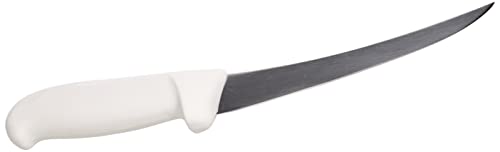 Victorinox 5660715 6" White Fibrox Curved Semi-Stiff Boning Knife