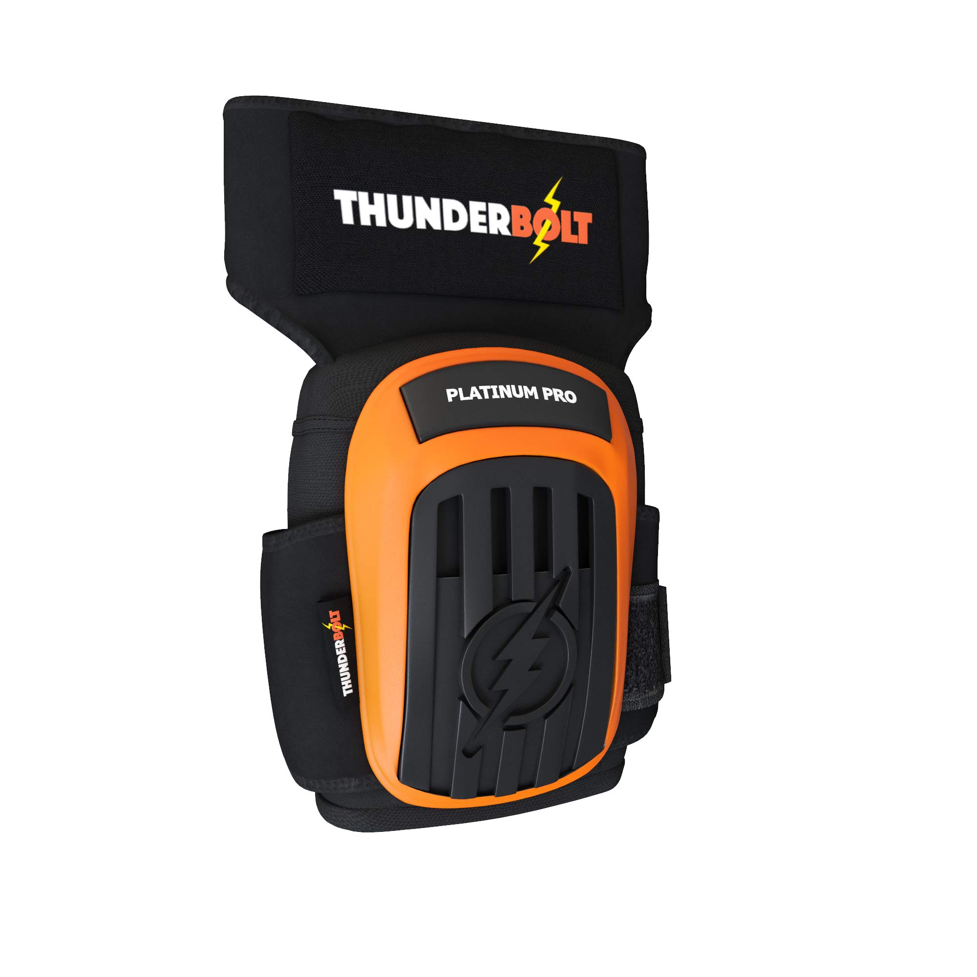 Thunderbolt Knee Pads for Men Construction Knee Pads for Work Knee Pads for Men and Women Gel Knee Pads Gardening Flooring Roofing Heavy Duty Gel Knee Pads Thick Foam Strong Adjustable Non-Slip Straps