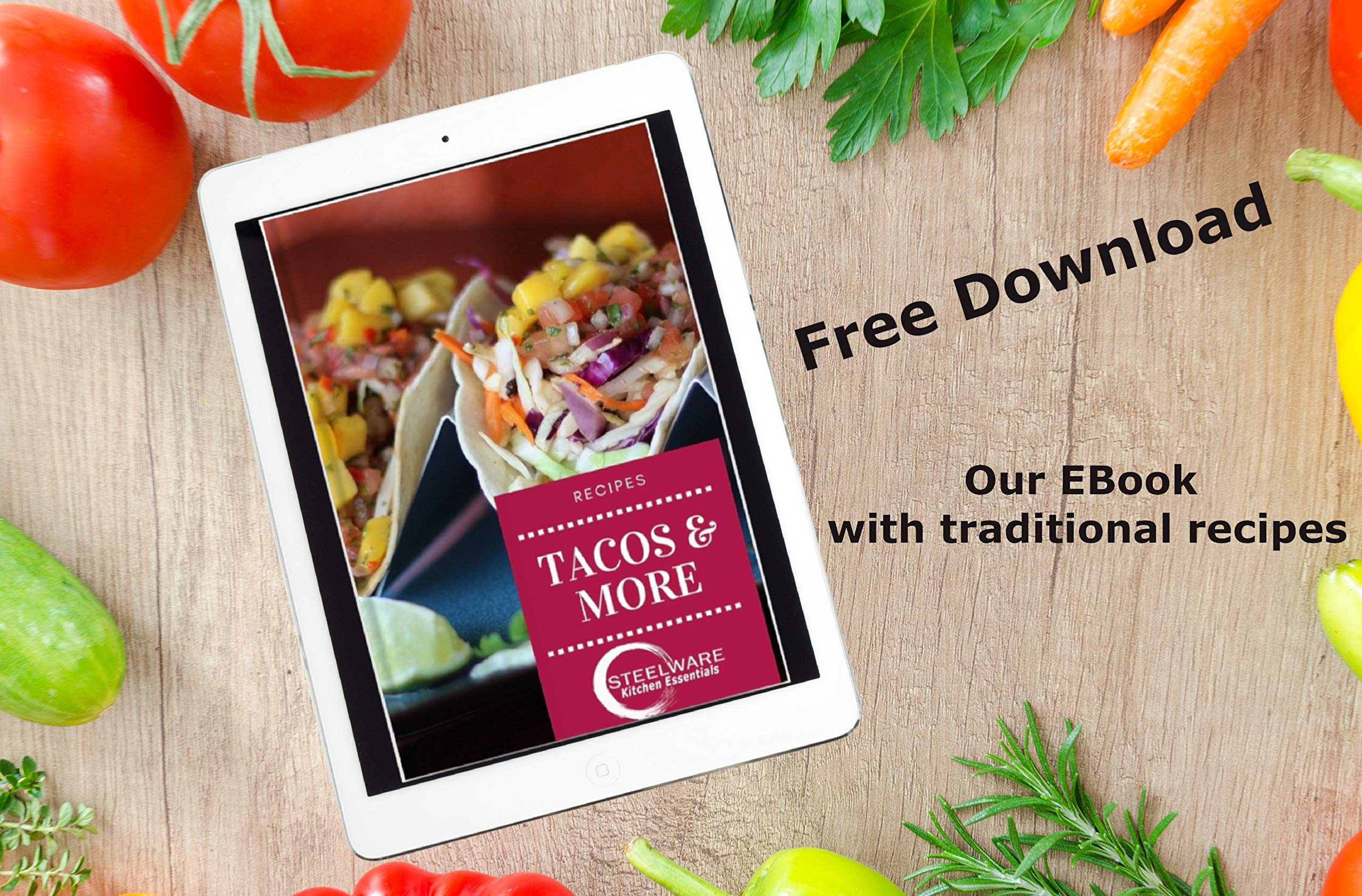 Stainless Steel Taco Holder Stand Set of 4 | Holds 3 Tacos Each | Oven, Dishwasher and Grill Safe.