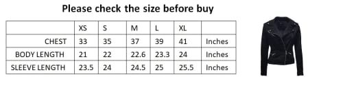 ODCOCD Faux Suede Jacket for Women Long Sleeve Zipper Up Casual Outwear (Medium, Black)