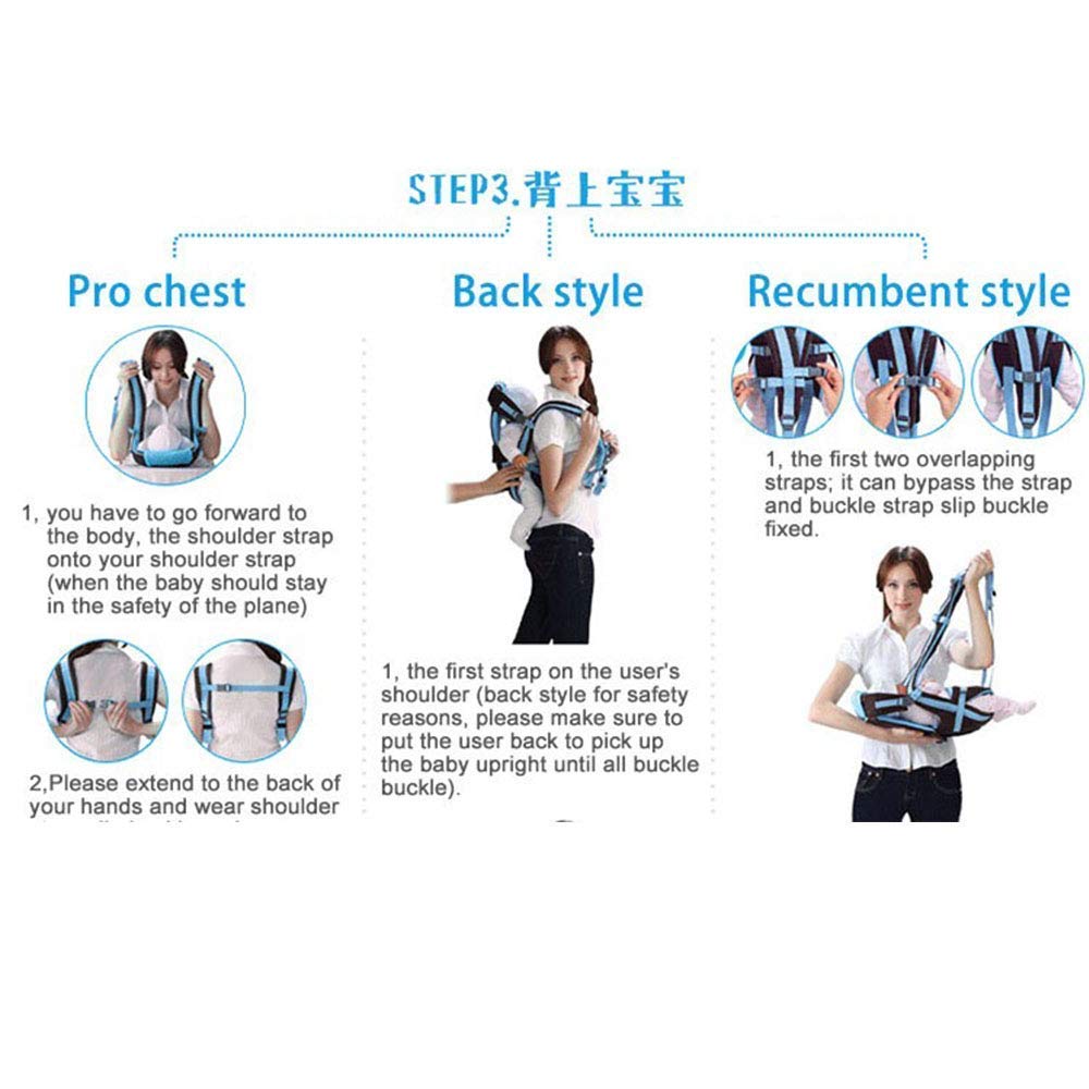 Soft Baby Carrier, Ergonomic 4-in-1 Convertible Sling Front and Back Face-in and Face-Out Carry for Newborns and Older Babies Travel,8-40 lbs