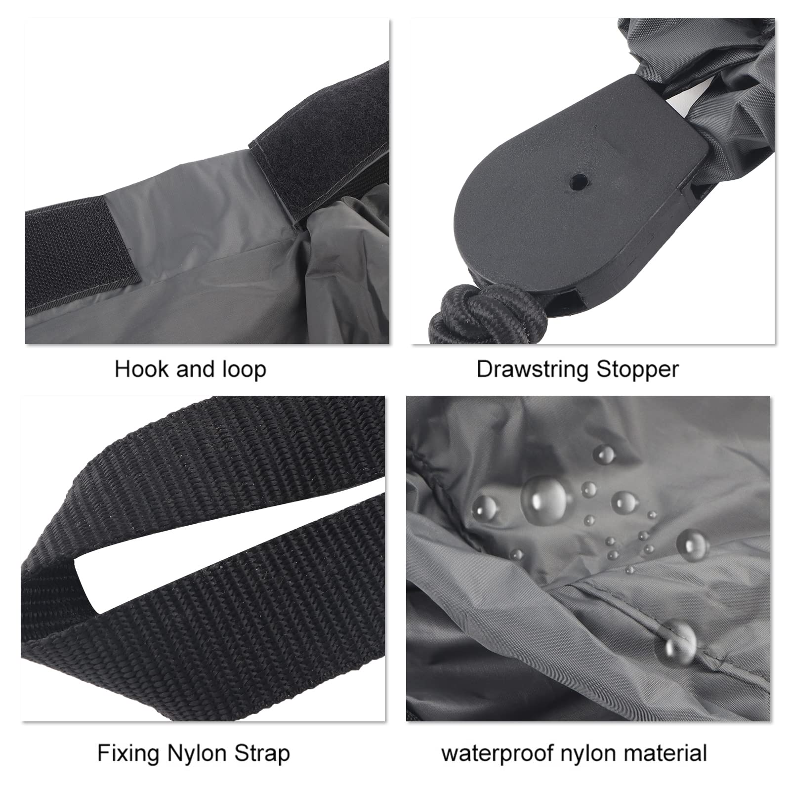 Uxsiya Adjustable Kayak Spray Skirt, Kayak Spray Cover Stretchable Tear Resistance with Elastic Straps for Water Sports for Kayak Accessory(Grey)