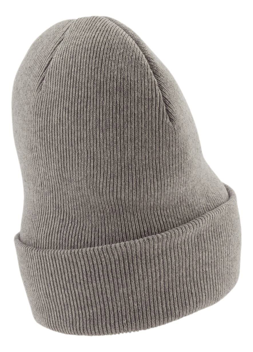 Nike Unisex Sportswear Cuffed Utility Beanie (as1, Alpha, one_Size, Light Grey Heather/White)