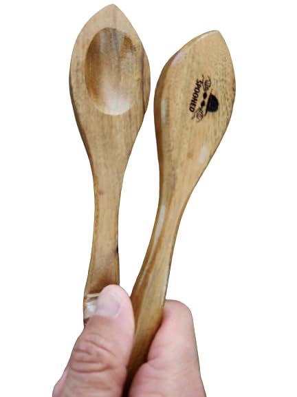 Wooden Musical Spoons - Hand Percussion - Appalachian Folk Instrument (Brown)