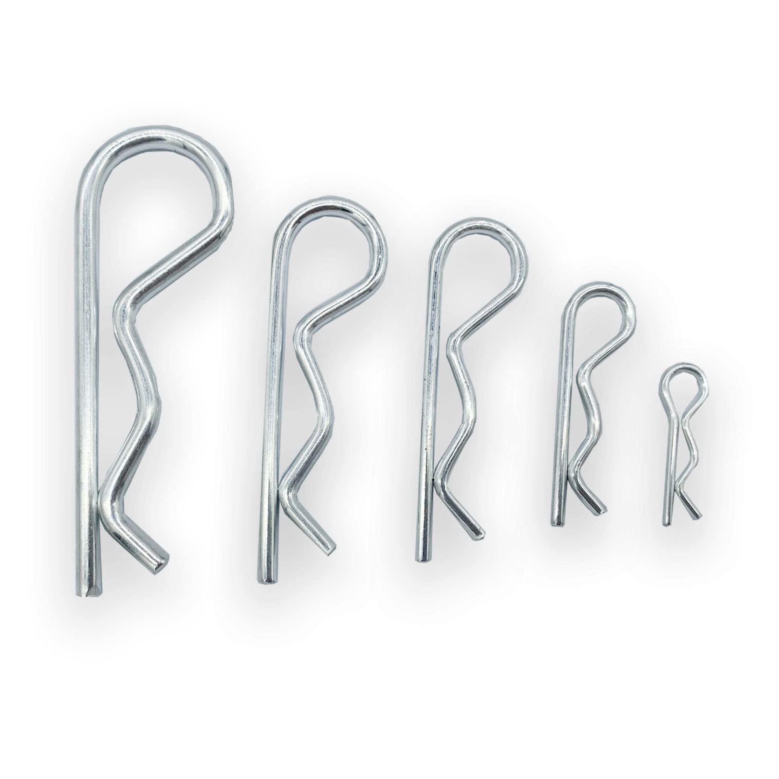 Yoliko 38 Pcs Hitch Pin Clip R Clips Retaining Pins Tractor Cotter Pin Hair Pin Assortment Spring Clip Retainer Pins Hitch Keeper Pins Kit for Dolly Pins/Trailer Pin Clips/Hand Ttruck Pin Replacement