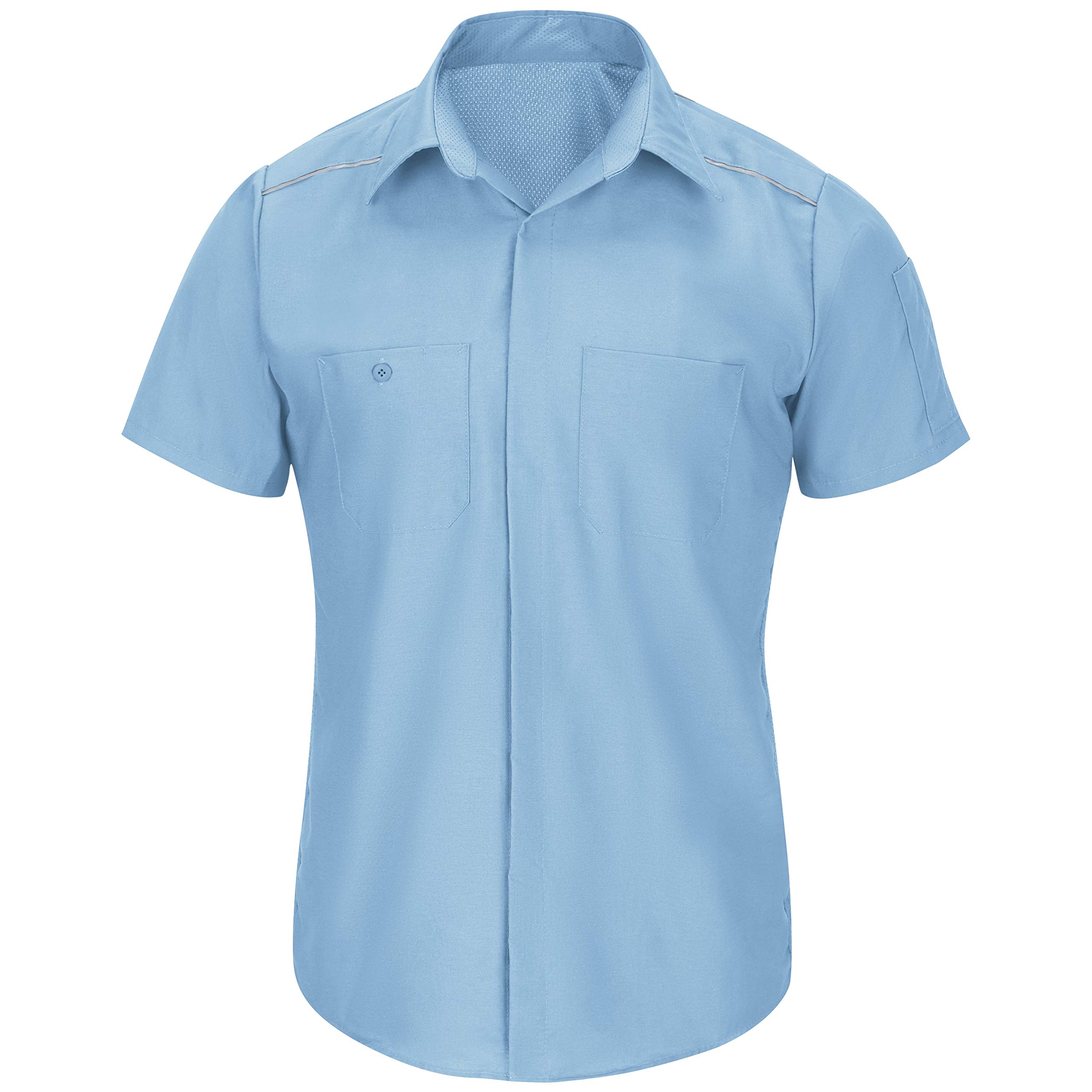 Red Kap mens Short Sleeve Pro Airflow Work Button Down Shirt, Light Blue, XX-Large US