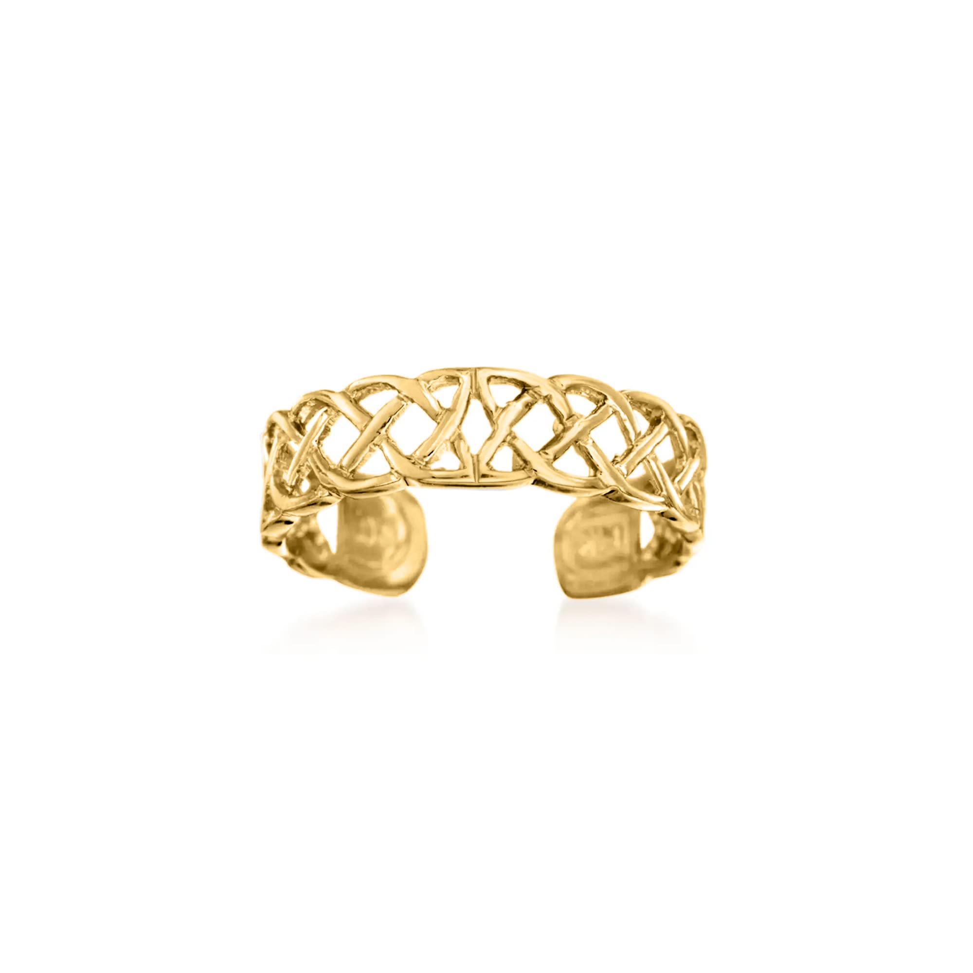 RS Pure by Ross-Simons 14kt Yellow Gold Celtic Knot Toe Ring