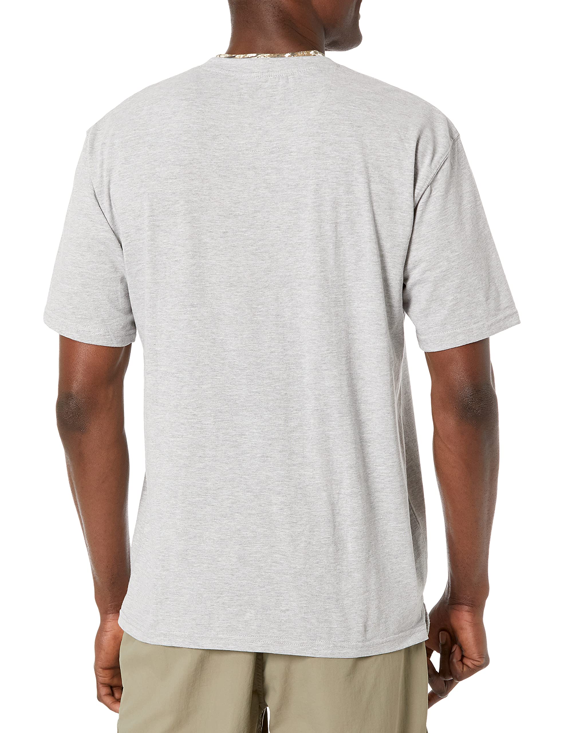 Staghorn Realtree Ss Camo Trim Henly, Heather Gray, XL