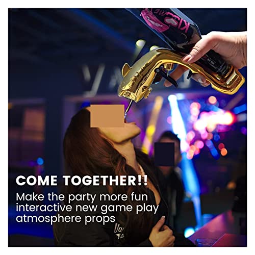 Wine Sprayer - Shark/Dolphin Shaped Champagne Sprayer Beer Bottle Durable Sprayer Alloy Party Club Bar Tool (Color : Shark (Black))