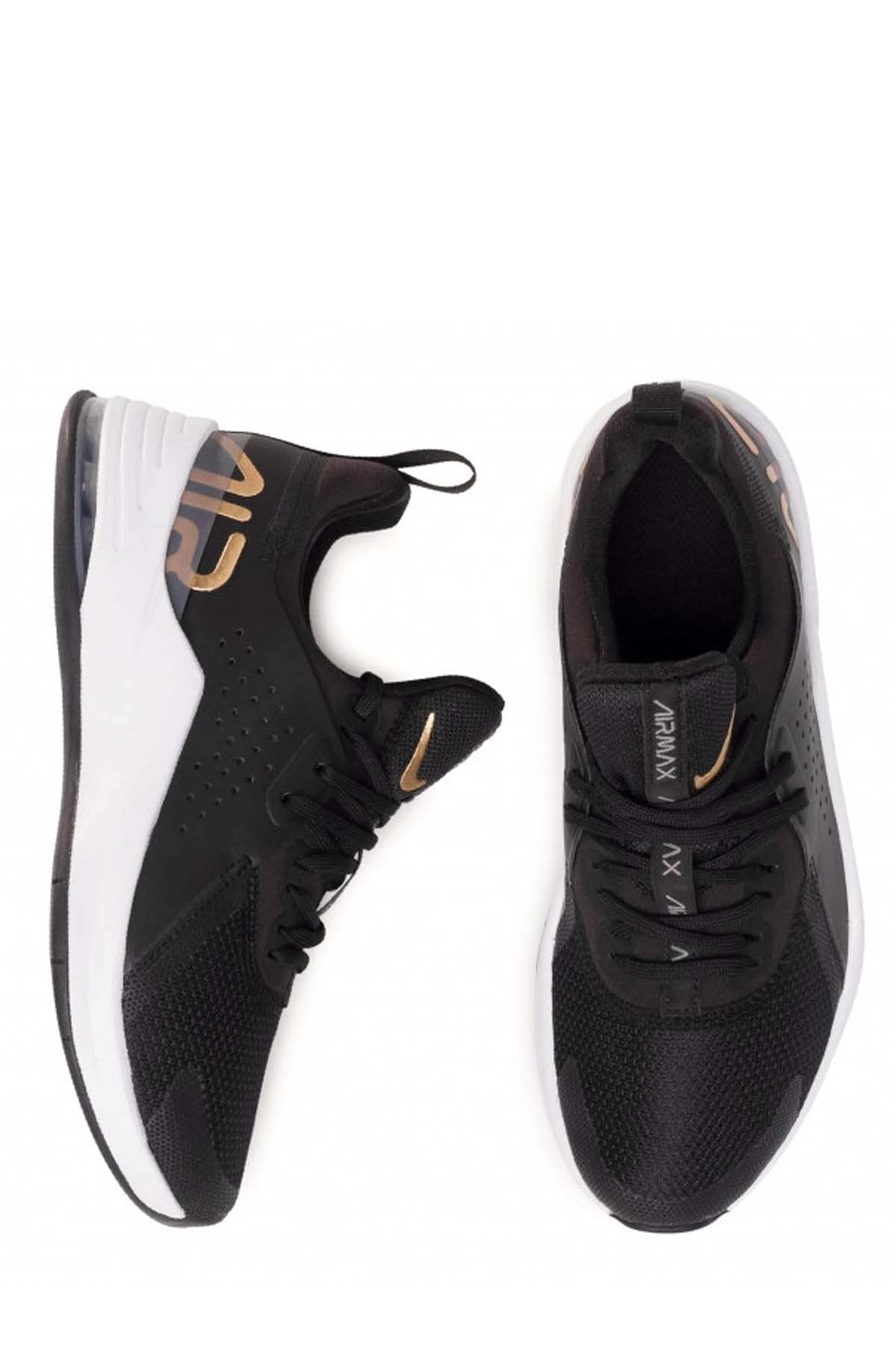 Nike Women's Air Max Bella Tr 3 Sneaker, Black/Metallic Gold-flat Pewter-white, 5.5