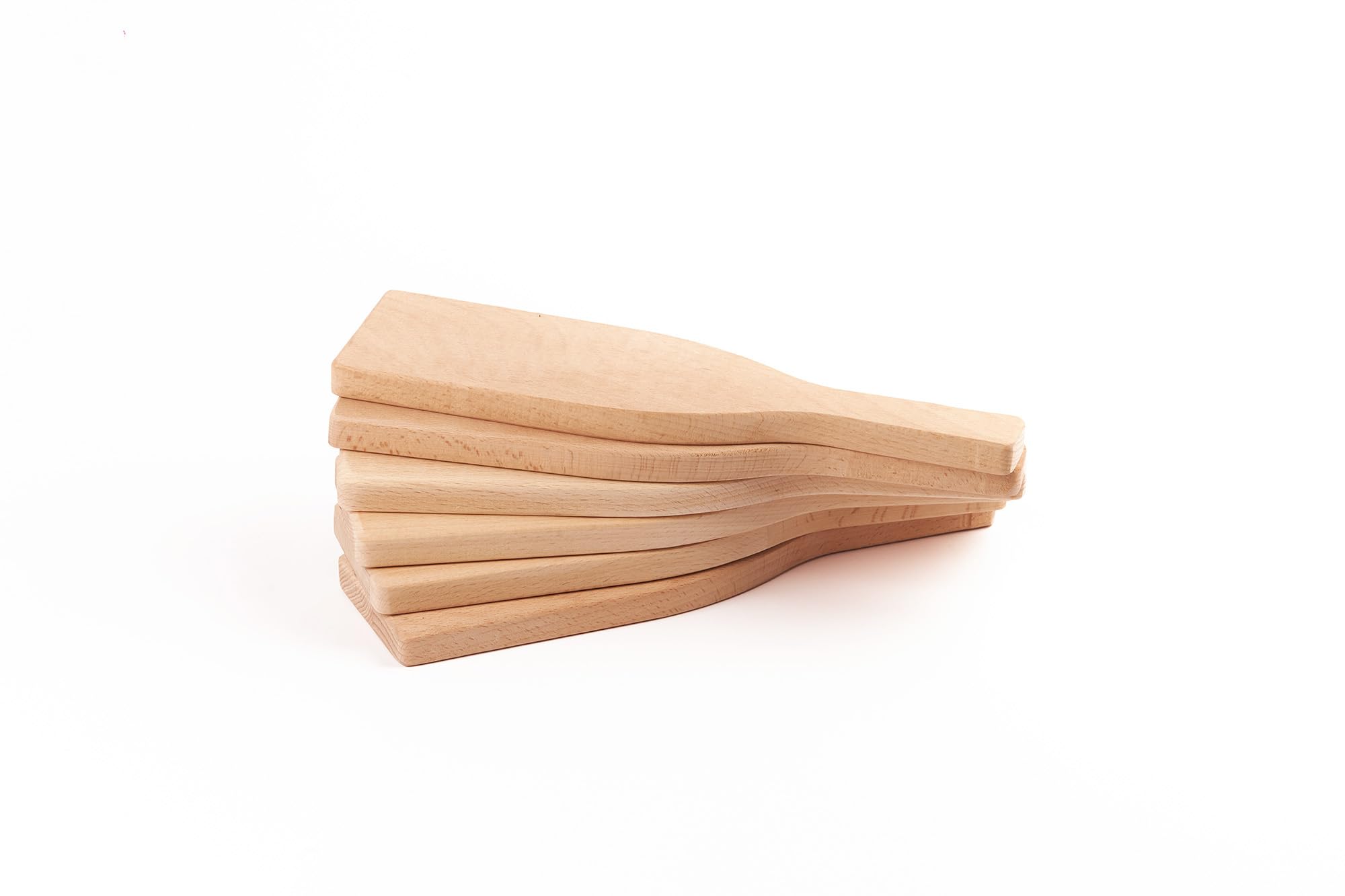 WOODLA Individual Charcuterie Cheese Serving Boards Set of 6 Pcs, Mini Wood Cutting Board with Handle, 11x3 Inches