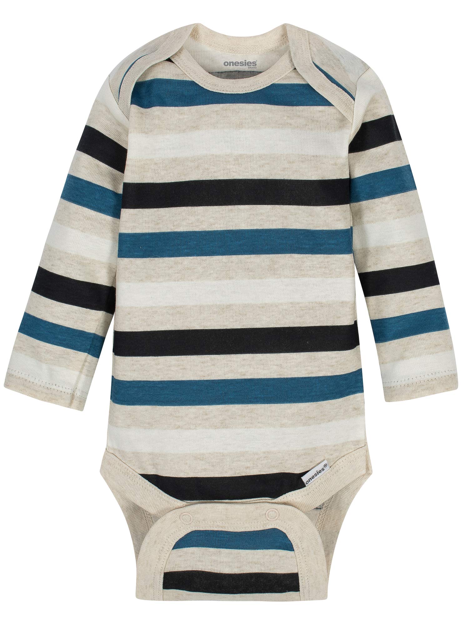 Onesies BrandUnisex Baby6-Pack Long Sleeve BodysuitsTiger Blue6-9 Months