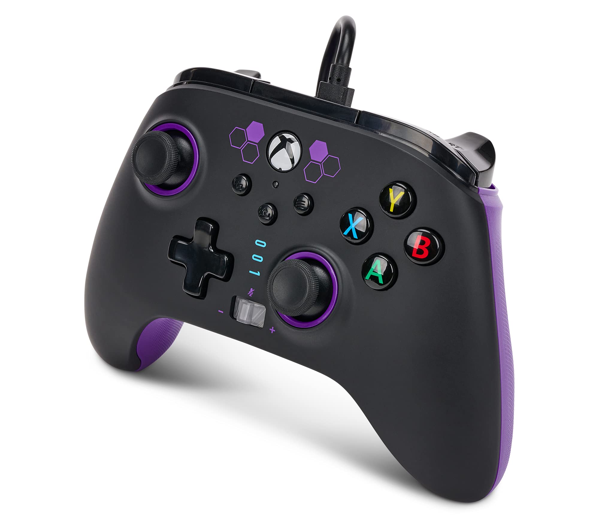 PowerA Enhanced Wired Controller for Xbox Series X|S - Purple Hex, Gamepad, Wired Video Game Controller, Gaming Controller, Xbox Series X|S - Xbox Series X (Renewed)