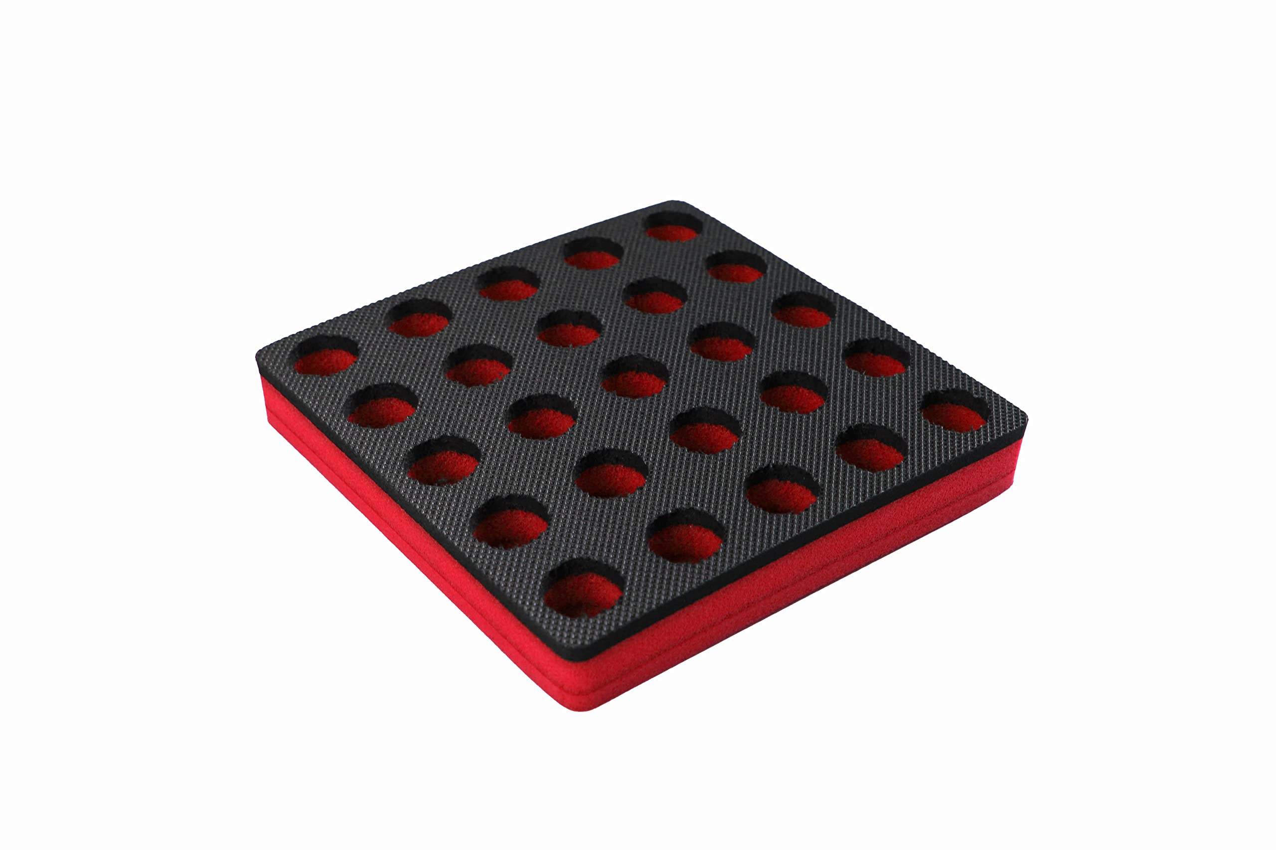 Polar Whale 10 Vial Racks Durable Red and Black Foam Storage Holder Organizer Stand Transport Holds 25 Vials Fits up to 24mm Diameter