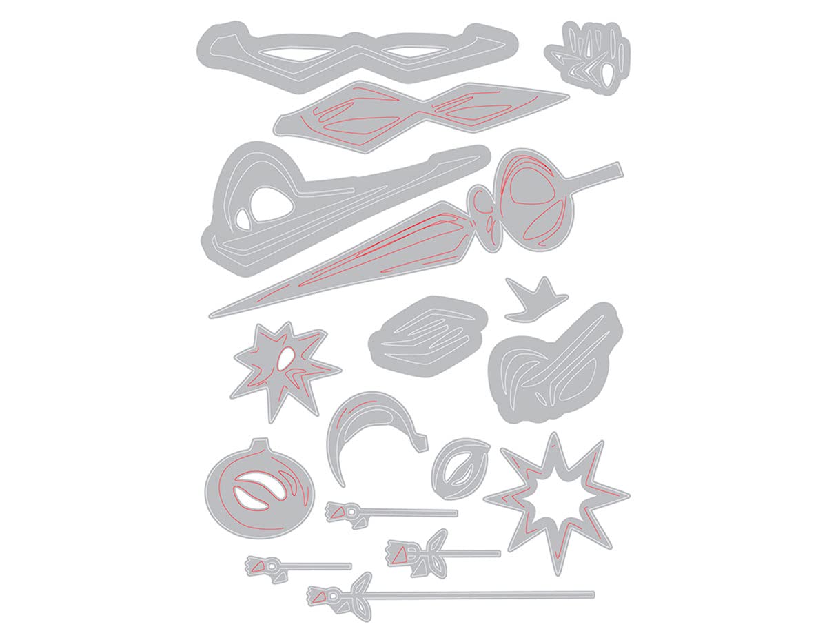Sizzix Thinlits Die Set , Ornaments by Tim Holtz, 17 Pack, Multiple Sizes, us:one, Hanging Baubles 17 Count