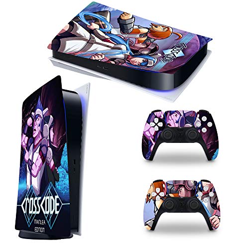 Playstation 5 Digital Edition Skin Set – Adventure New World - HD Printing Vinyl Skin Cover Protective for PS5 Digital Edition Console and 2 PS5 Digital Edition Controller