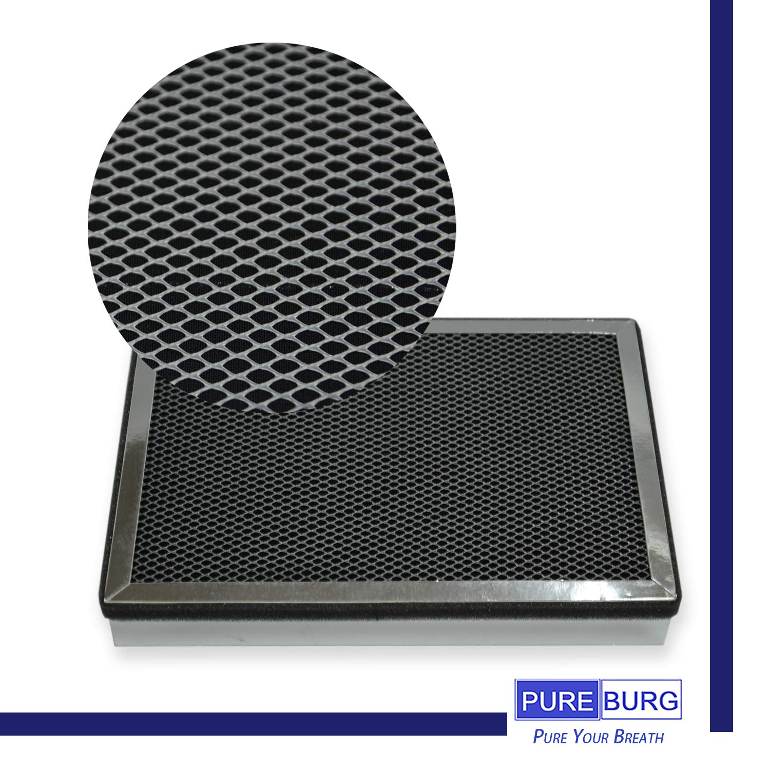 PUREBURG 2-Pack Replacement 3-IN-1 High efficiency HEPA Filters Compatible with Medify MA-25 (MA-25 B/W/S) Air Purifier