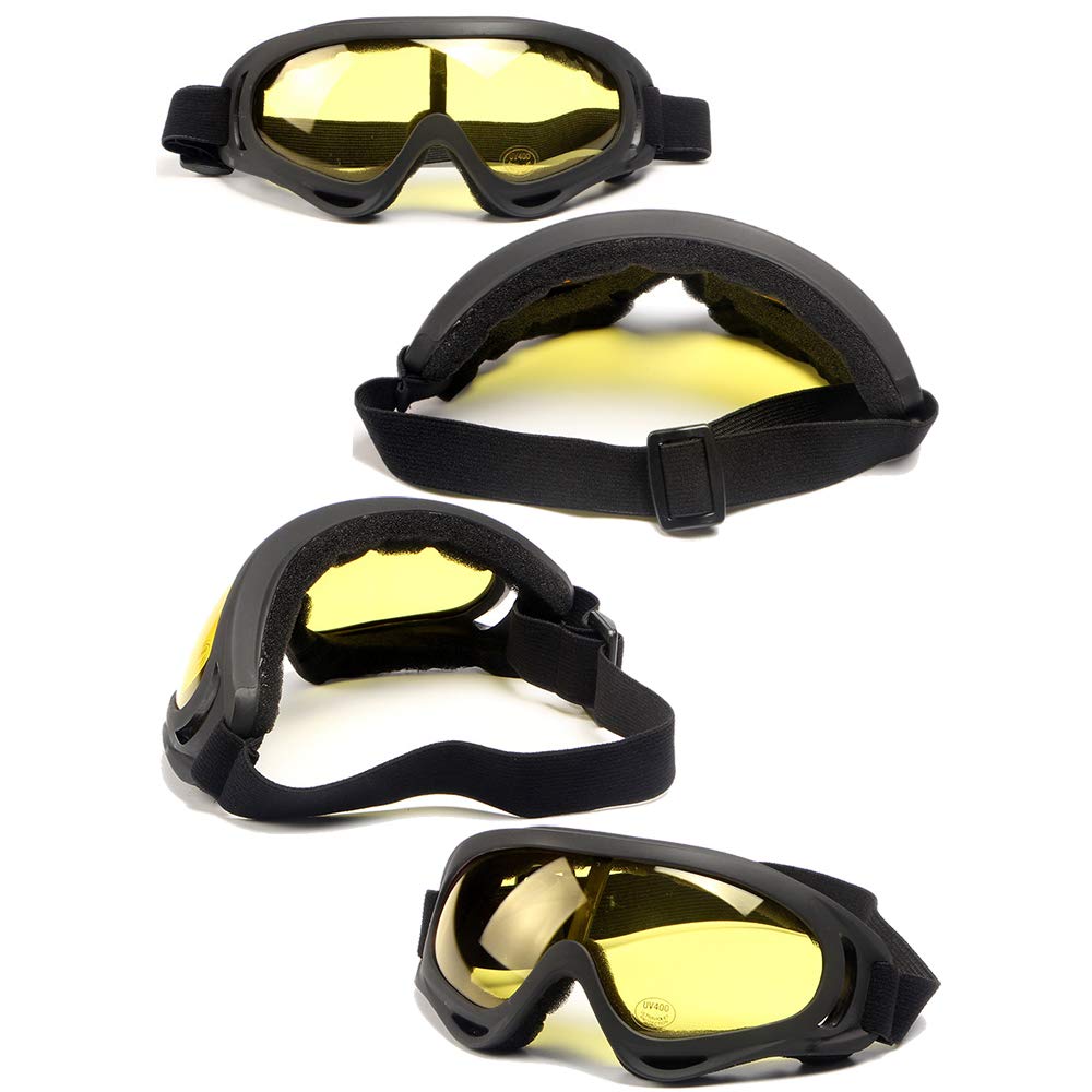 Peicees Pack of 4 Ski Goggles for Women Men Kids Snow Sports Motorcycle Snowboard Goggles