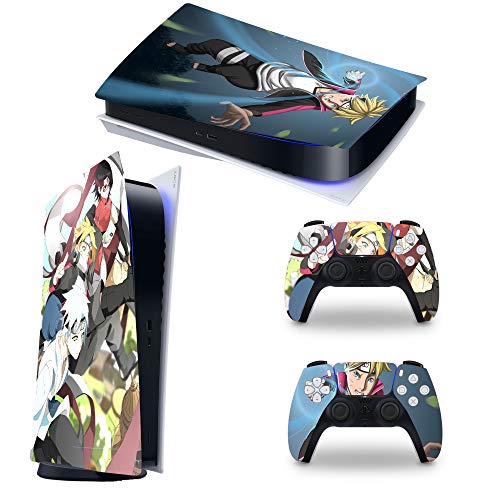 Playstation 5 Digital Edition Skin Set – Ninja Leaf - HD Printing Vinyl Skin Cover Protective for PS5 Digital Edition Console and 2 PS5 Digital Edition Controller